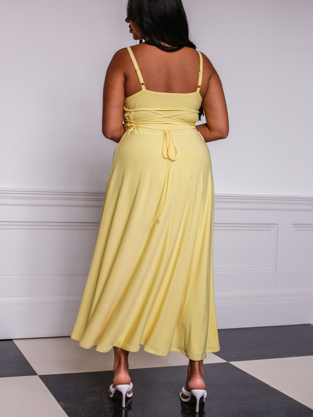 Lulah Drape Maxi Dress – AYM
