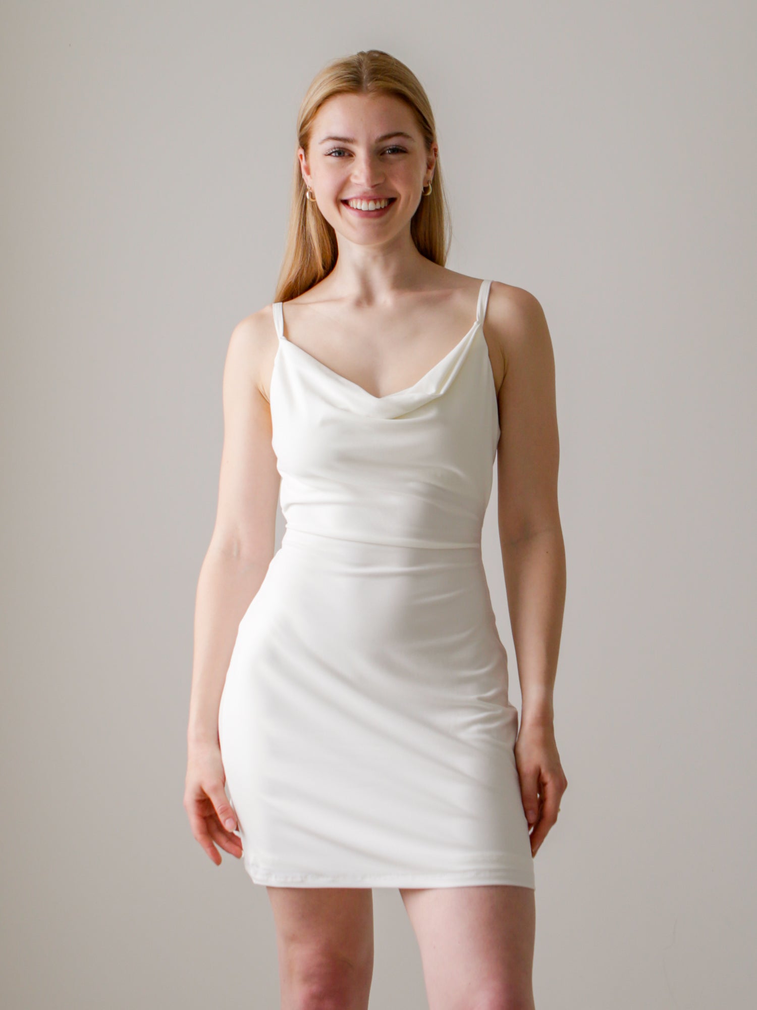 Eden Drape Mini Dress with Built-in-bra – AYM