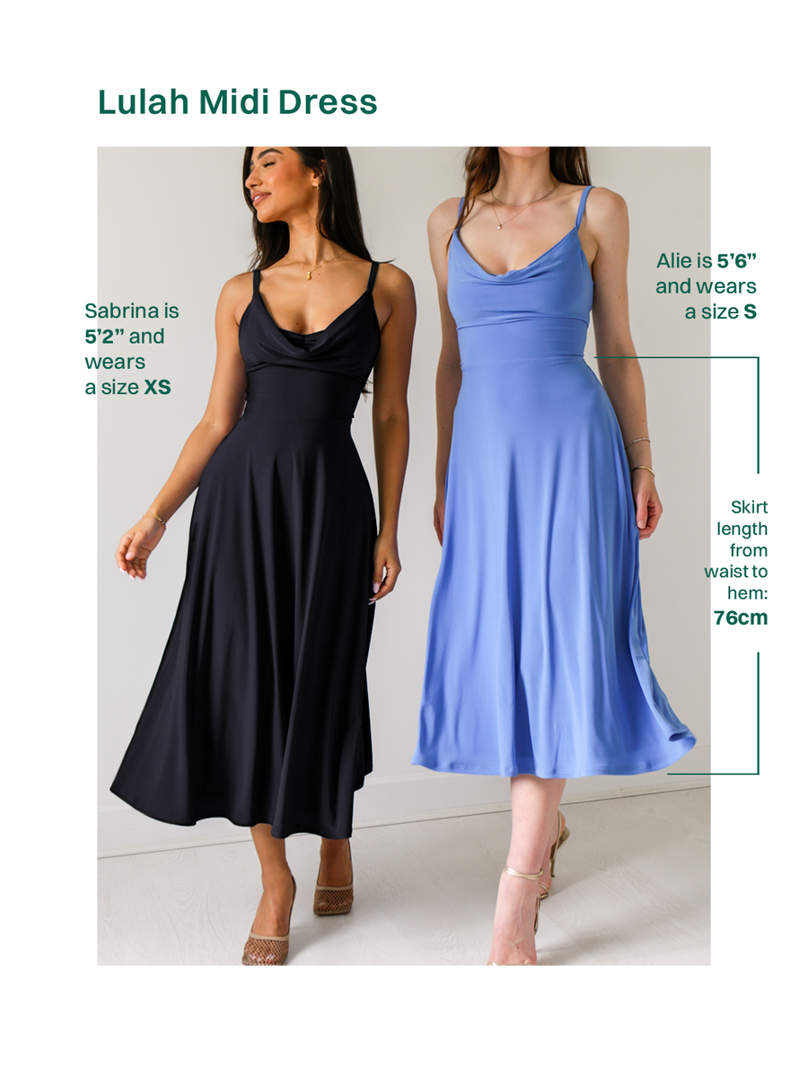 Lulah Midi Dress in Recycled ITY – AYM